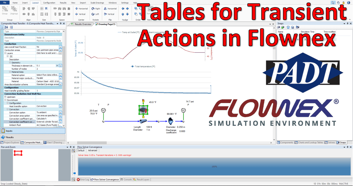 Using a Table for Transient Actions in Flownex – Miles Adkins